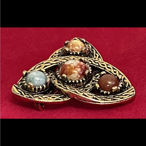 Jacobite | Jewelry | Vintage Jacobite Celtic Knot Gold Tone Brooch ...